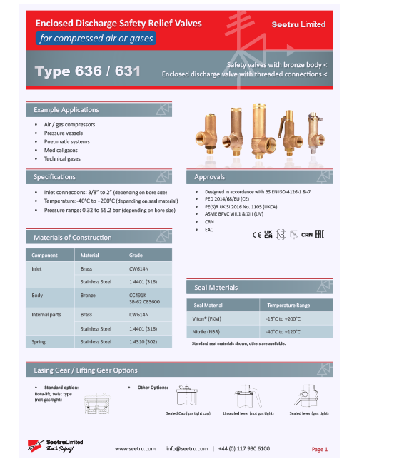 Types 636/631 & 656/631 - Seetru