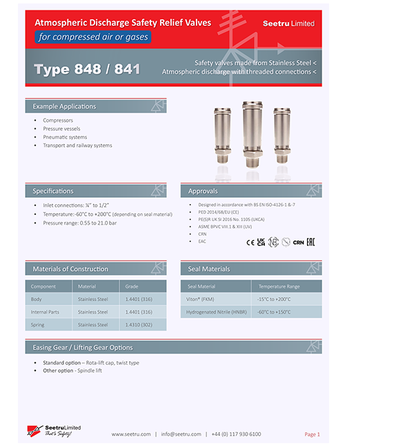 Type 848 / 841 - Seetru