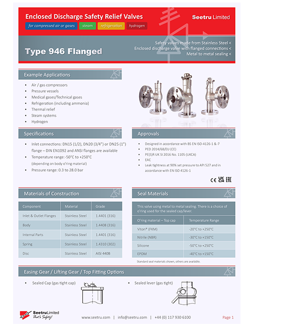 10mm Bore 94610 Flanged - Seetru