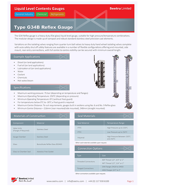 The G34B Reflex Gauge - Seetru